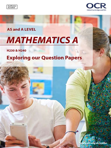 Exploring Our Question Papers As And A Level Mathematics A Pdf