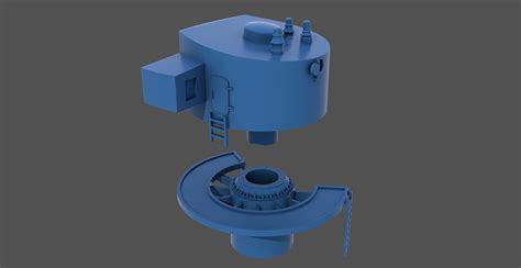 Artstation Littorio Class Aft Range Finder 1 200 Scale 3d Printing Resources