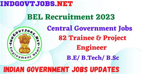 Bel Recruitment 2023 82 Trainee And Project Engineer Apply Online Best