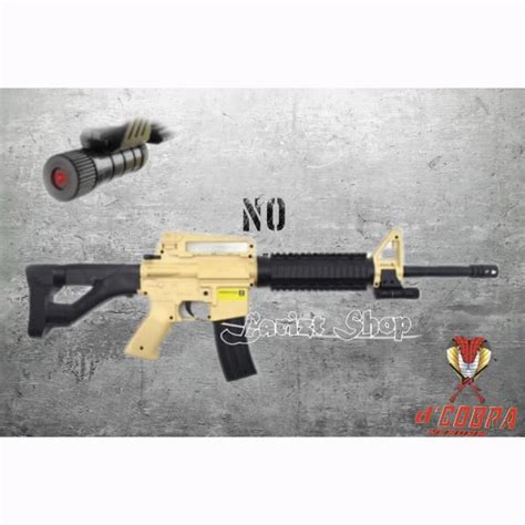Promo Tembakan Senapan Laras Panjang Mainan Pistol Kokang DCobra M16 DW