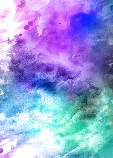 Diffusion Green And Purple Abstract Diffused Watercolor Background
