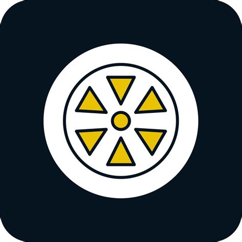 Wheel Glyph Two Color Icon 42743165 Vector Art At Vecteezy