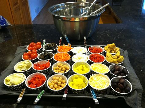 Salad Bar Fun At Home My First Kim Terest Unique Salad Salad Bar
