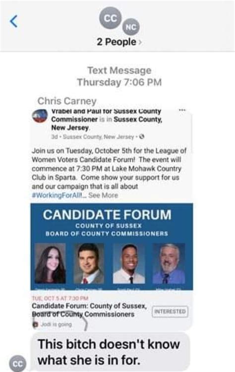 Sussex County Nj Commissioner Accused Of Text To Frankford Boe Member