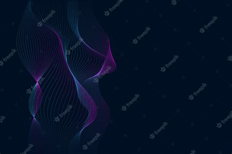 Free Vector Data Visualization Dynamic Wave Pattern