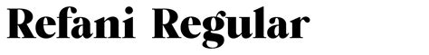 Refani Regular Font Webfont And Desktop Myfonts