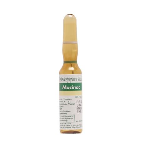 Mucinac Injection 2ml Price Uses Side Effects Netmeds