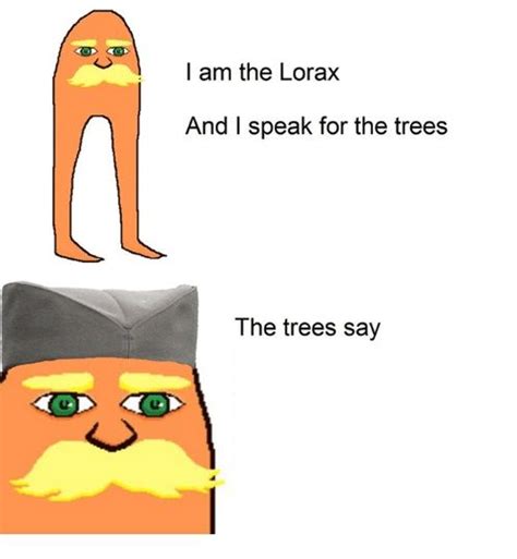 I Am The Lorax And I Speak For The Trees Blank Template Imgflip
