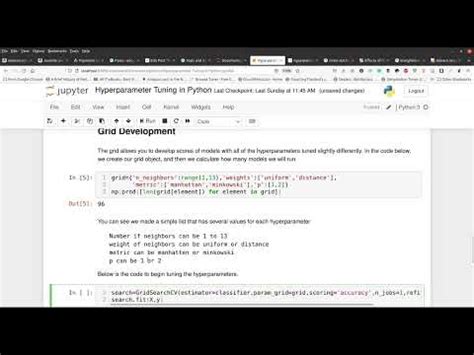Hyper Parameter Tuning With Python Video Educational Research Techniques
