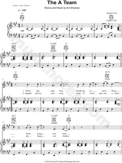 Ed Sheeran A Team Lyrics
