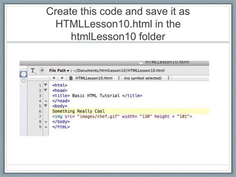 Html Tutoriallesson10 Ppt