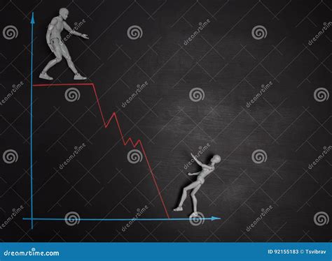 Wage Gap And Gender Equality Concept Depicted With Realistic Male And