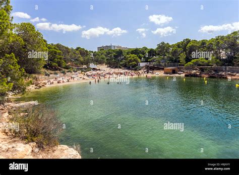 Spain Balearic Island Ibiza Cala Gracio Beach Stock Photo Alamy