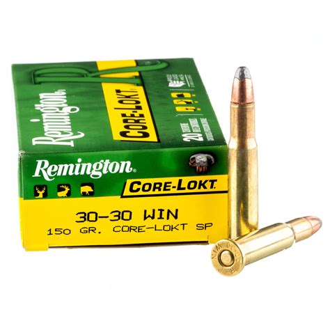 Remington 30 30 Win R30301 Core Lokt 150 Grain Sp 20 Rounds Box No