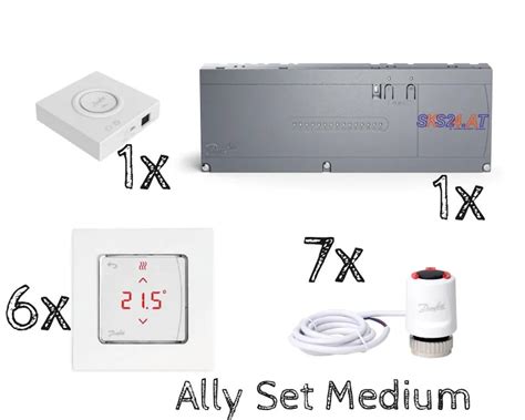 Danfoss Icon 2 Set Medium Mit Ally Wifi App Modul Einzelraumsteuerung