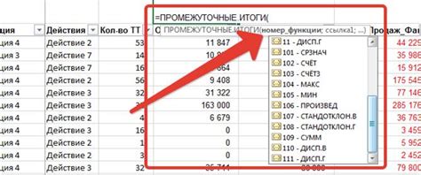 Как сделать промежуточные итоги в Excel