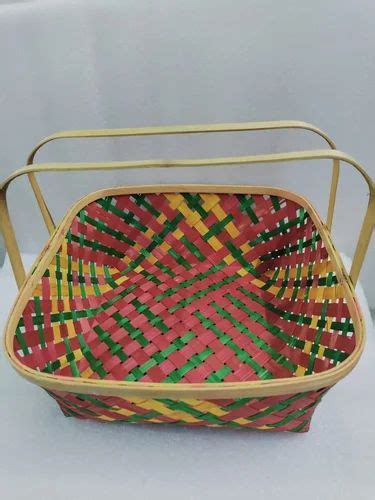 Multicolor Bamboo Basket At ₹ 300 Piece Bamboo Fruit Basket In Ghaziabad Id 25994898712