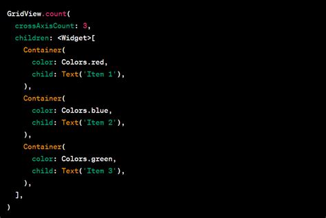 creating gridview in flutter project spire view tech