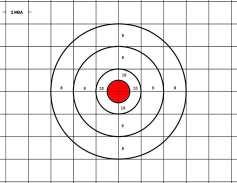 Free 100 Yard Printable Rifle Zeroing Target