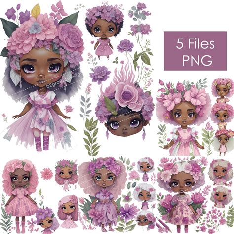 Pink Barbi Png Princess Barbi Pink Doll Clipart Png Girl Etsy
