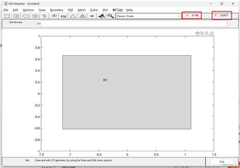 规则与不规则波导本征值问题有限元求解（利用matlab pdetool） 采用有限元法求解te和tm的特征值问题 尺寸为1cm × 2cm的