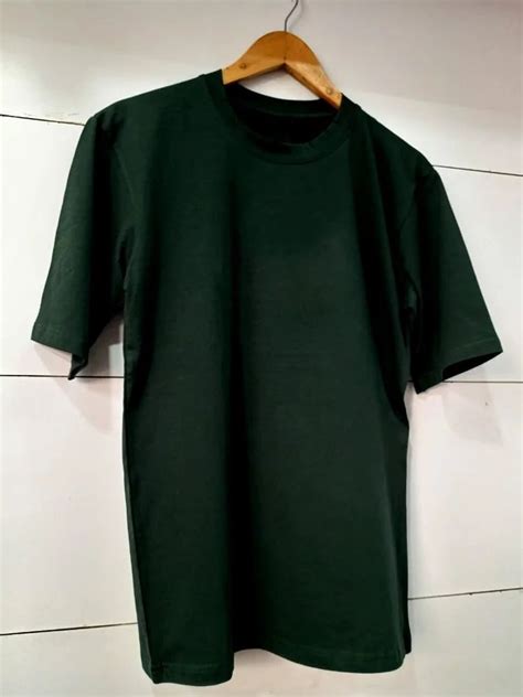 Cotton Plain Men Round Neck Olive Green T Shirt At Rs 150 In Ludhiana