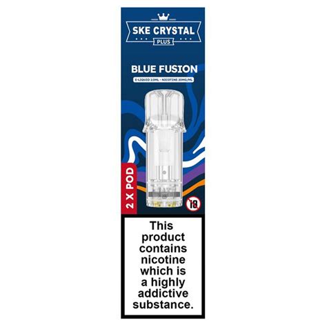 Blue Fusion Crystal Plus Prefilled Pods By Ske Crystal Bar Prime Vapes Uk