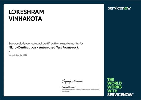 Lokeshram Vinnakota On Linkedin Servicenow Atf Nowlearning