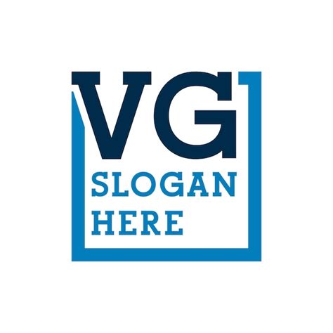 Premium Vector Minimal Initials Logo Letters V And G VG Initial VG