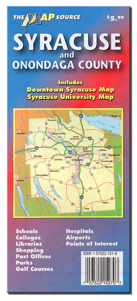 Syracuse And Onondaga County New York The Map Source