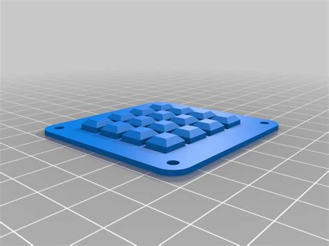 44 Matrix 16 Keys Button Keypad Keyboard Case By Schlachtschiff Download Free Stl Model
