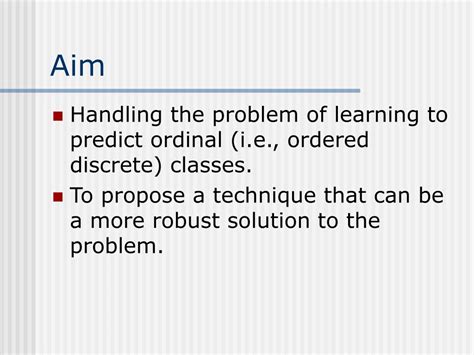 Ppt Combining Classification And Model Trees For Handling Ordinal Problems Powerpoint