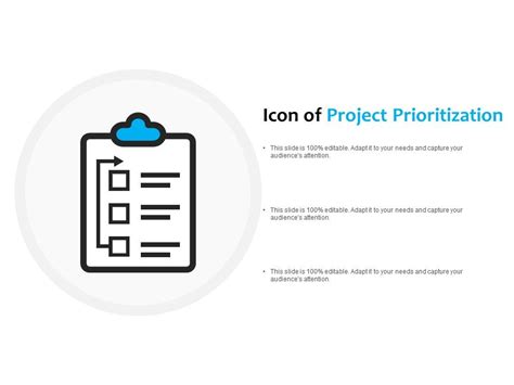 Icon Of Project Prioritization Powerpoint Presentation Templates Ppt Template Themes
