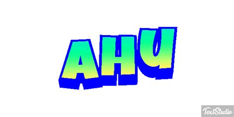Ahu Name Animated  Logo Designs