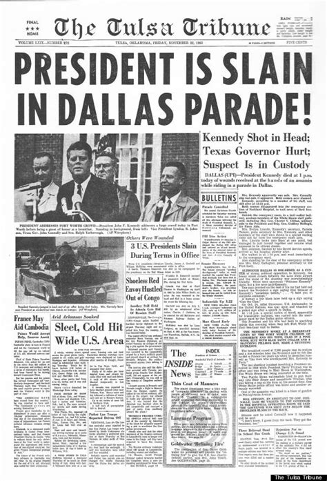 How The Worlds Newspapers Reported Jfks Assassination Huffpost Uk Media