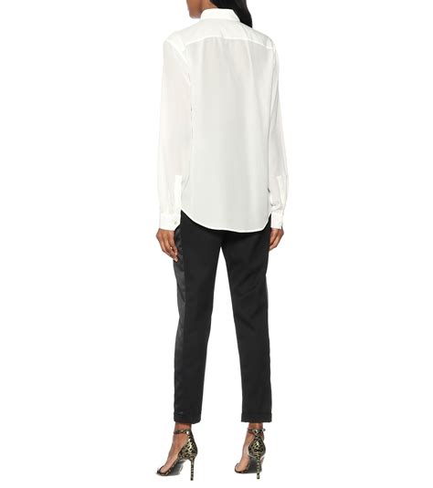 Saint Laurent Silk Crêpe De Chine Shirt Saint Laurent