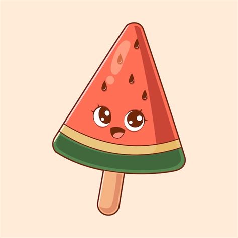 Premium Vector Cute Ice Cream Character Design Illustration