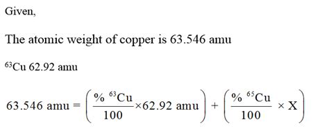 Atomic Mass Of Copper Gertywine