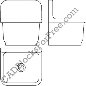Bathroom Sink Free Autocad Block In Dwg