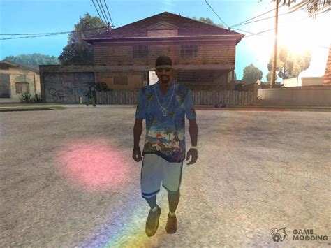 Синяя гавайская рубашка для GTA San Andreas