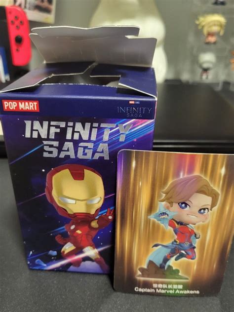 Popmart Avengers Marvel Infinity Saga Secret Captain Marvel Hobbies