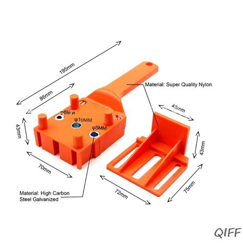 Handheld Woodworking Doweling Jig Drill Guide Wood Grandado