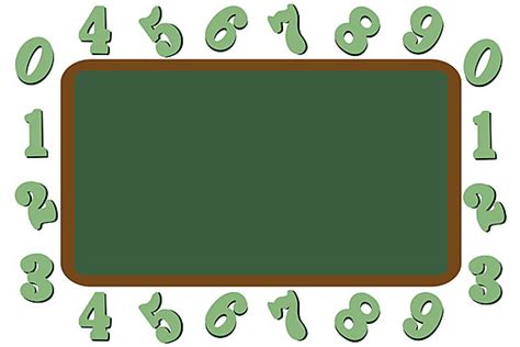 Numeric Backdrop For Educational Design Vector Illustration With White