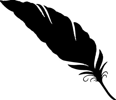 6 Simple Feather Silhouettes PNG Transparent OnlyGFX