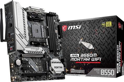 Msi Mag B550m Mortar Wifi Gaming Motherboard Amd Am4 Ddr4