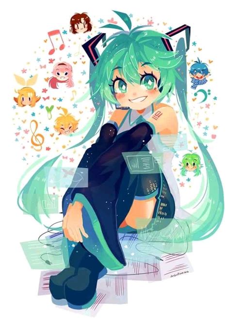 Pin By Enkio On Hatsune Miku Hatsune Cute Drawings Miku Hatsune