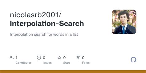 GitHub Nicolasrb Interpolation Search Interpolation Search For Words In A List