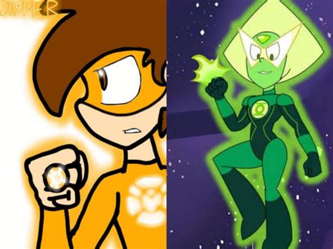 Orange Dipper Vs Green Peridot By Antonhy1102 On Deviantart