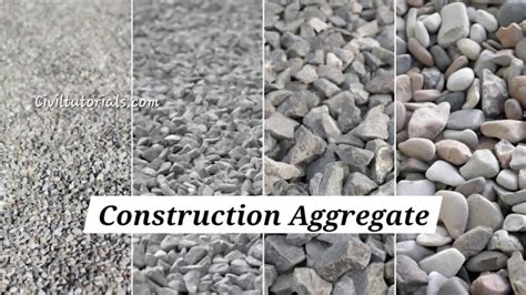 Construction Aggregate Types Uses And Benefits In Building Projects Civil Tutorials