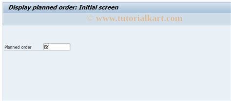 Md Sap Tcode Display Planned Order
